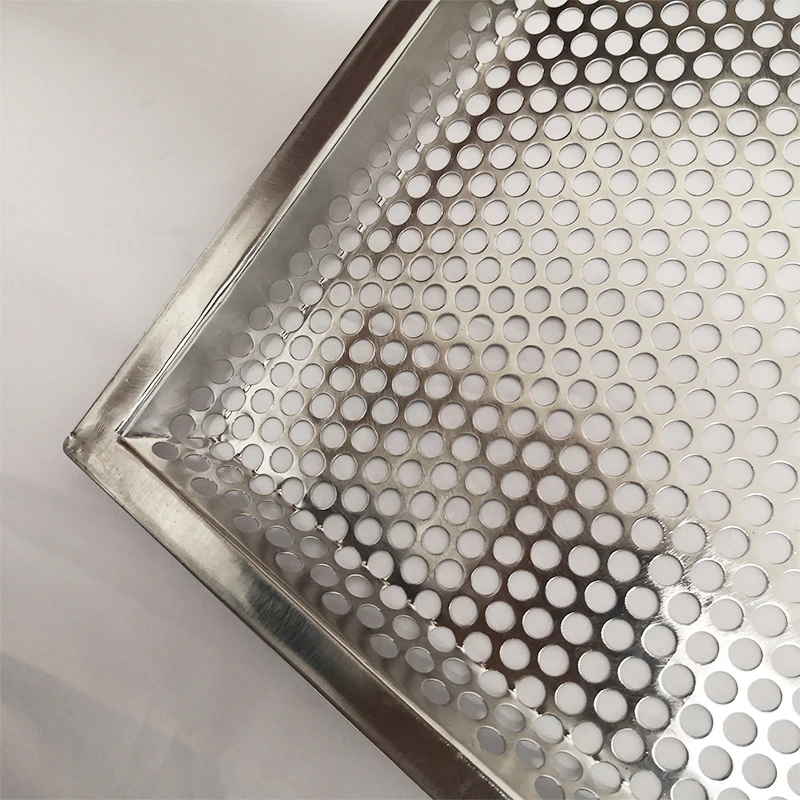 Customized Stainless Steel Perforated Metal Mesh Tray for Baking Drying ...