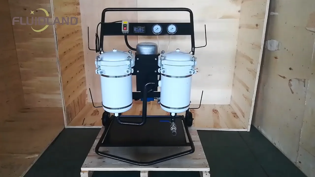 Hydraulic System Bypass Oil Cleaning Portable Lube Oil Filtration ...