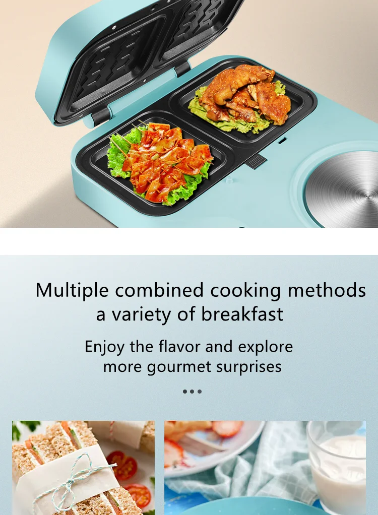 Best Selling New Portable Automatic 3 In 1 Breakfast Makers Household ...