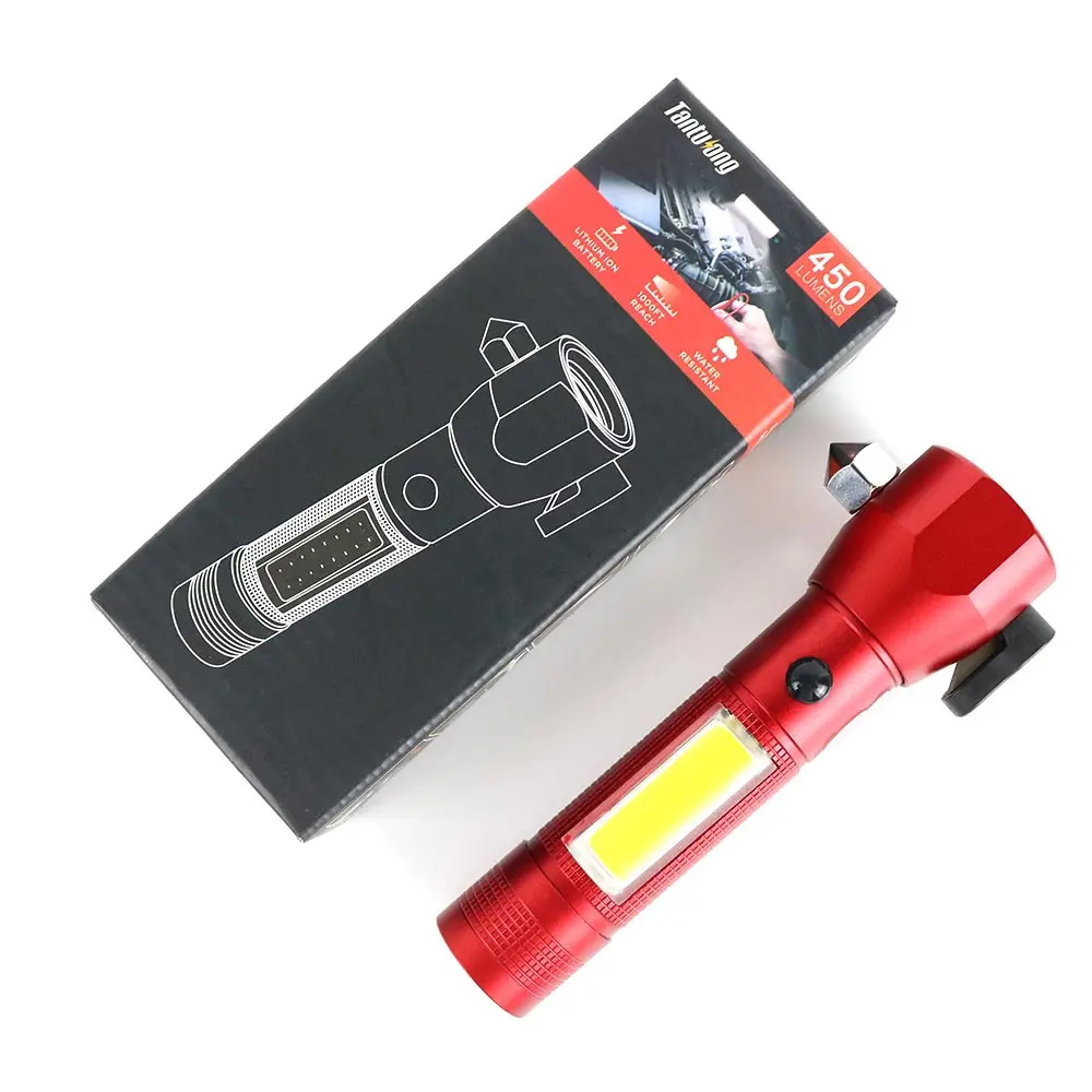 Safety Hammer Torch 10w 450 Lumens Waterproof Led Torch Flashlight ...