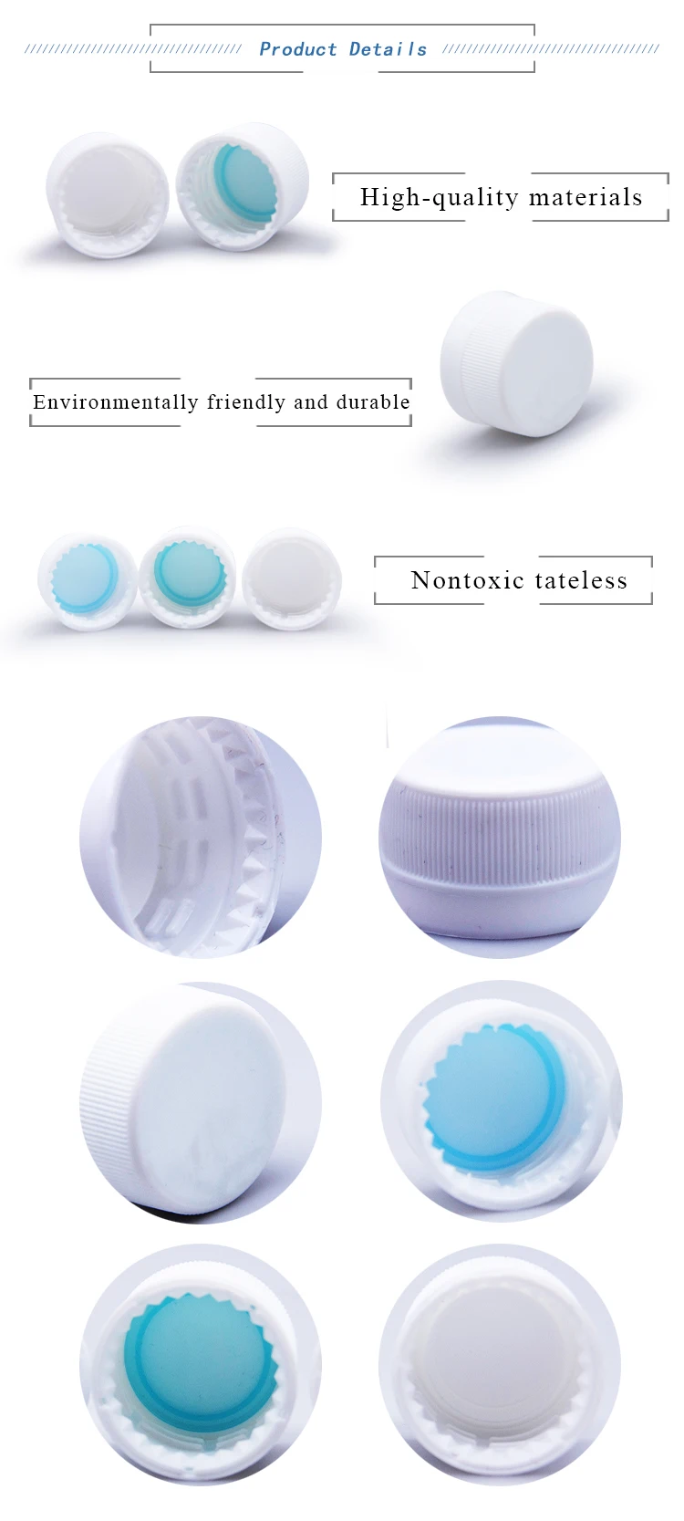 Custom 28mm PCO 1881 1810 PE Plastic Bottle Cap With Plastisol for ...