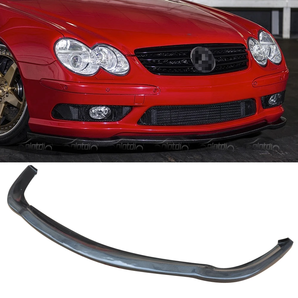CS Style Carbon Fiber Auto Front Bumper Lip for Mercedes Benz R230 SL55