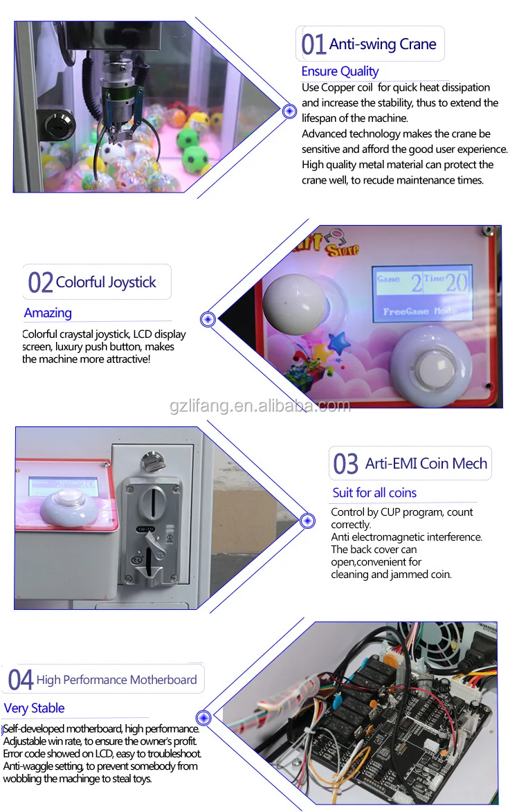 Real Mini Claw Machine - Tabletop Candy Arcade Game