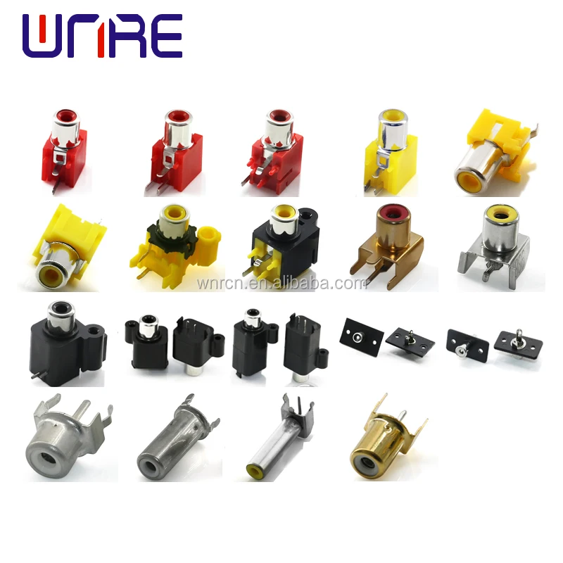 2 Pin RCA Jack for PCB Mount - Reliable Audio/video Connectors