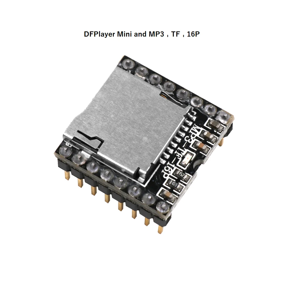 Mini Mp3 Player Module Df Player Mp3-tf-16p Support Mp3/wav/wma Tf Card ...