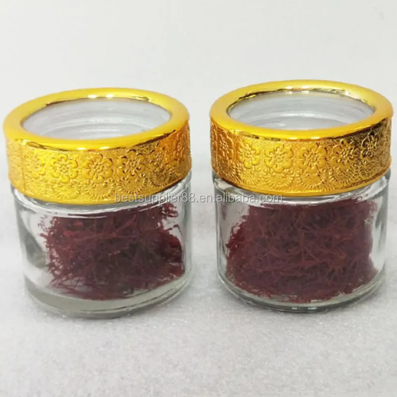 Dubai Saffron Packing Box Bottle Glass Sealed Can Food Packaging Bottles