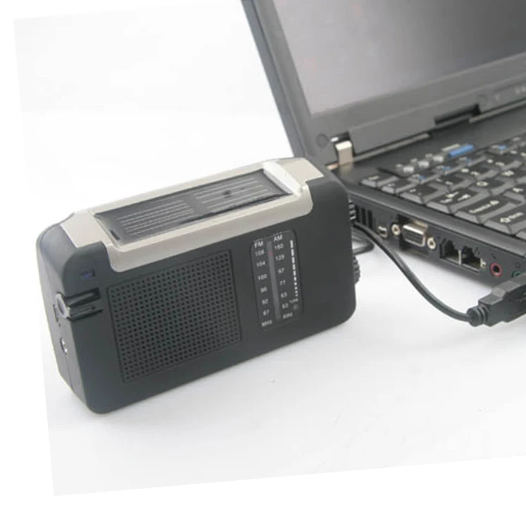 Sb-5016 Portable Digital Solar Powered Retro Alarm Clock Am Fm Radio ...