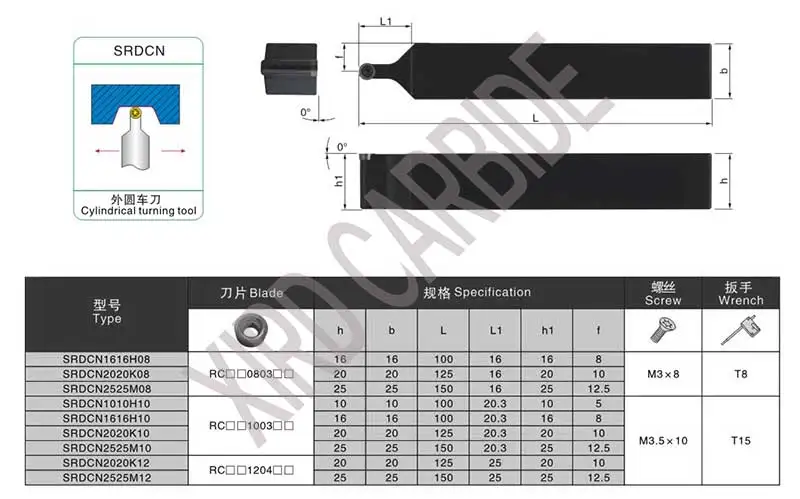 High-precision SRDCN Internal Turning Tool Holder for RCMT/RCMW/RCKT ...