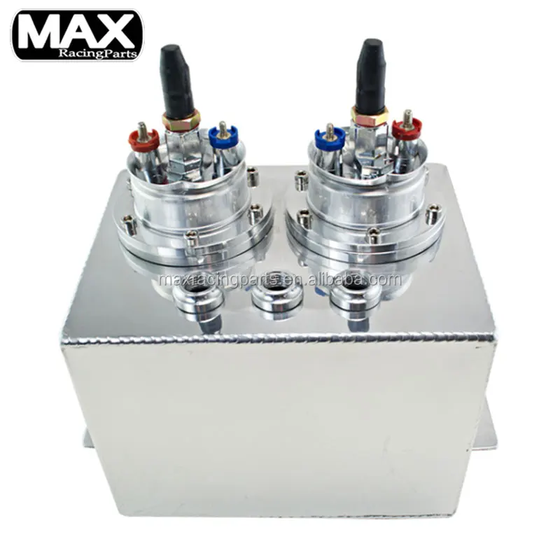 Polished Car Universal 3l Aluminum Swirl Fuel Surge Tank 044 External 2 ...