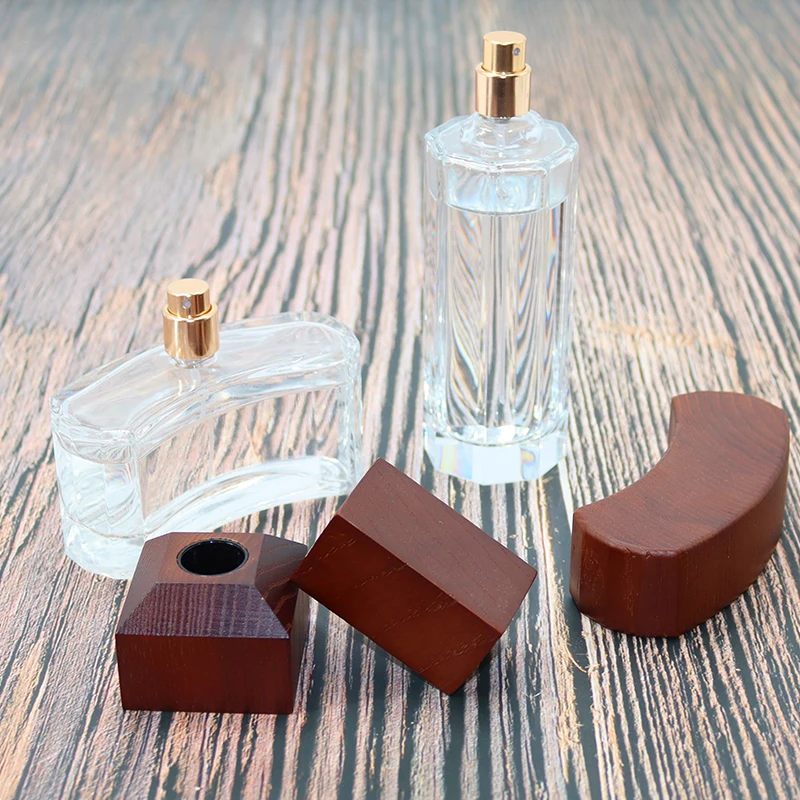 Vietnam High Quality Brown Wood Perfume Cap Different Shapes