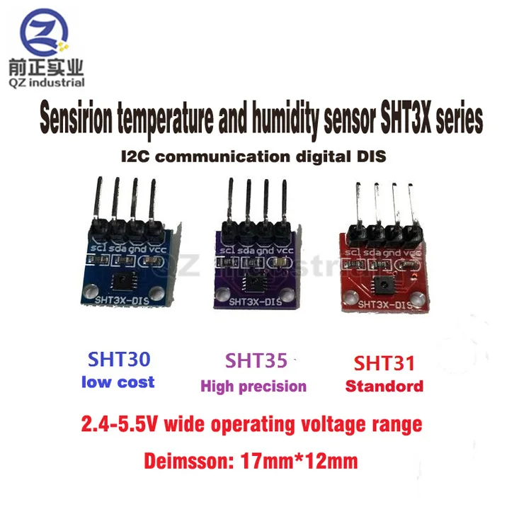 Qz Sht3x I2c Communication Digital Dis Wide Voltage Sht31 Sensor Module - Buy Sht31 Module,Sht31 ...
