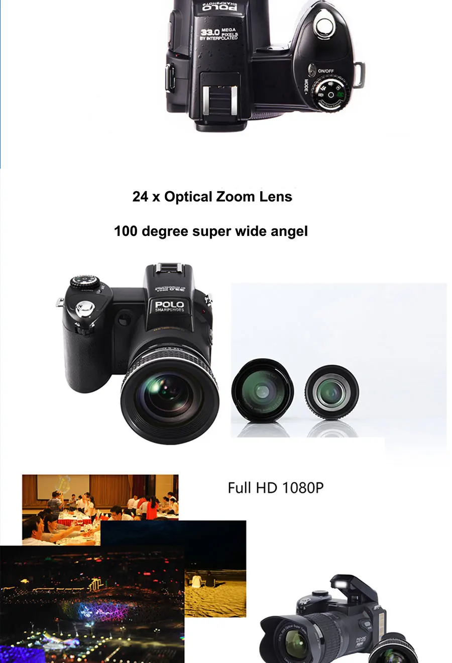 Original Polo DSLR Digital Video Camera - 3.0'' TFT Display