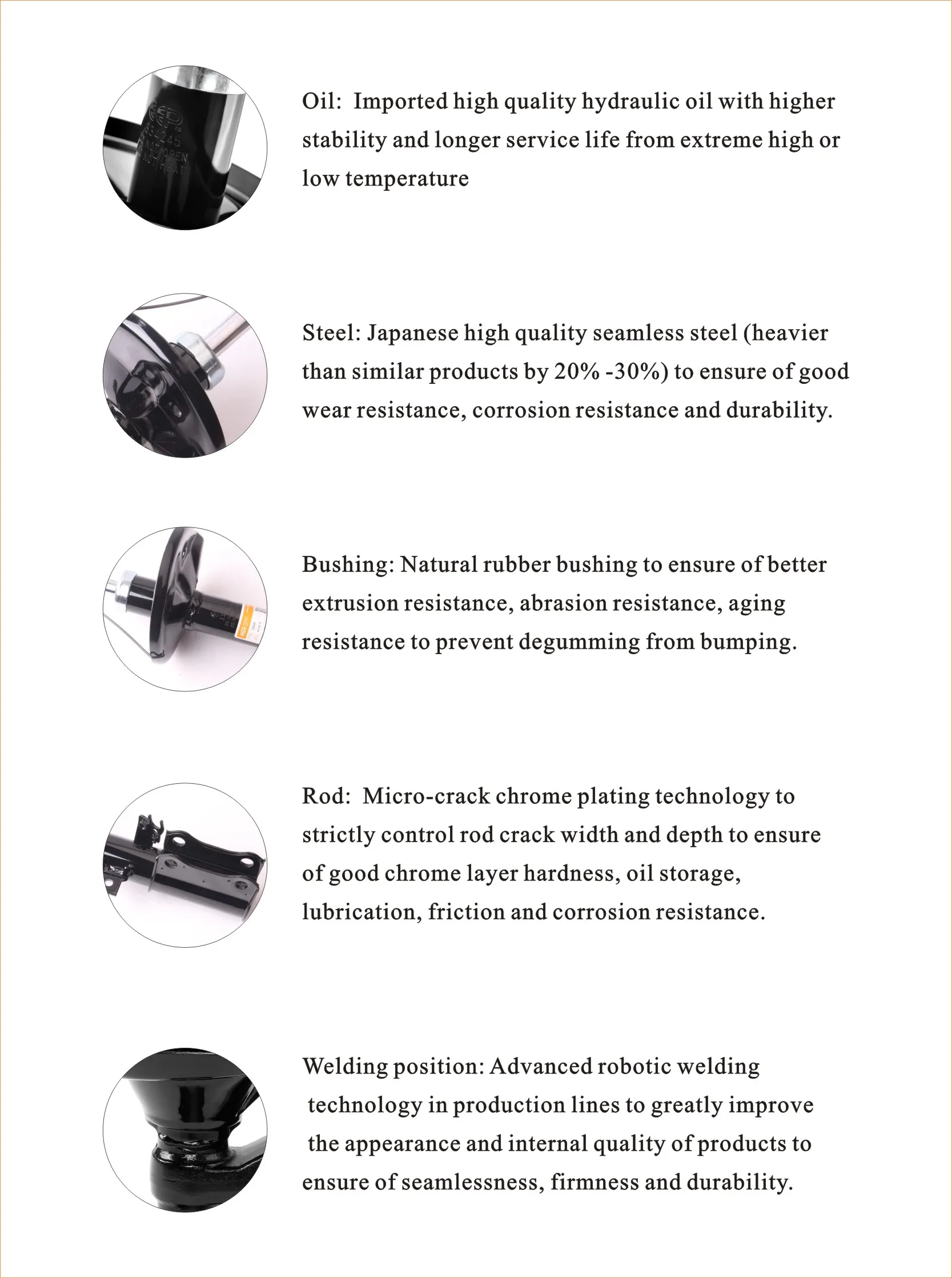 Auto Spare Parts Front Shock Absorber For Toyota Corolla Zze122 Kyb ...