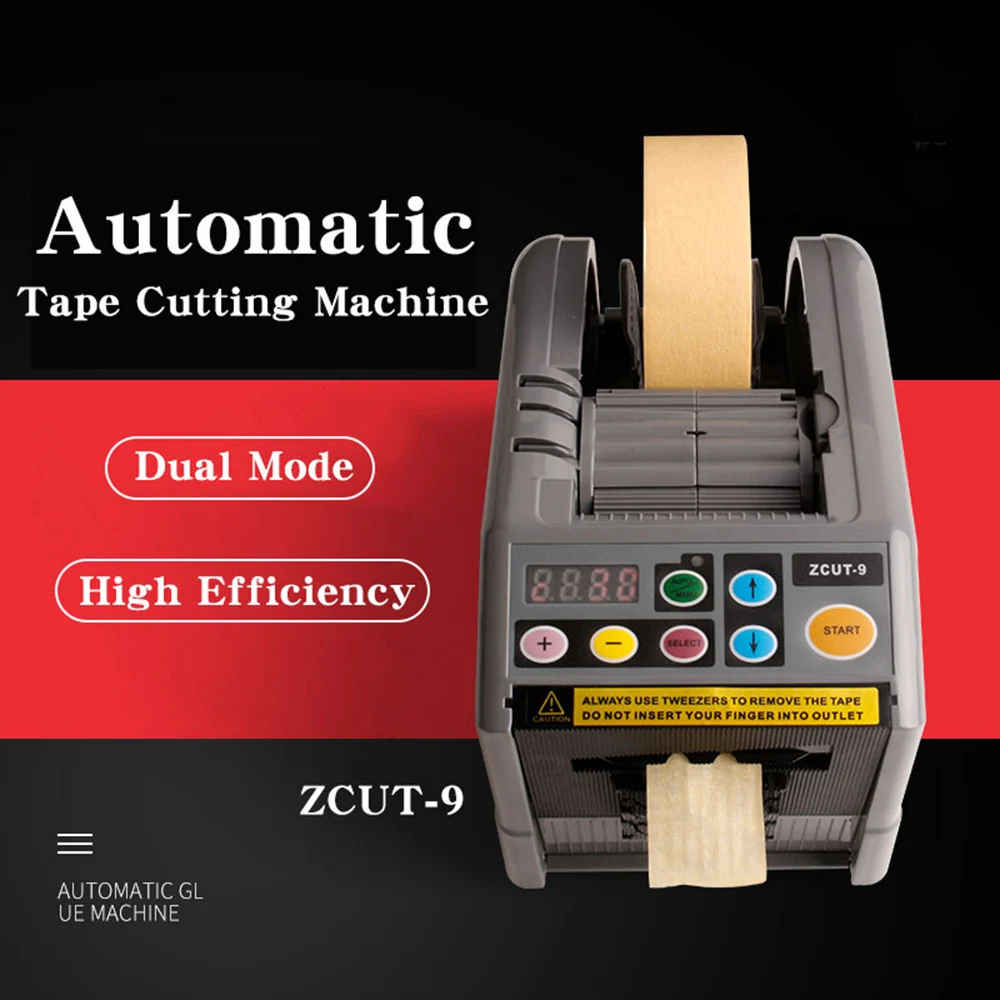 Zcut-9 220v 6-60mm Width Automatic Tape Dispenser Automatic Tape Cutting Machine Desktop Tape ...