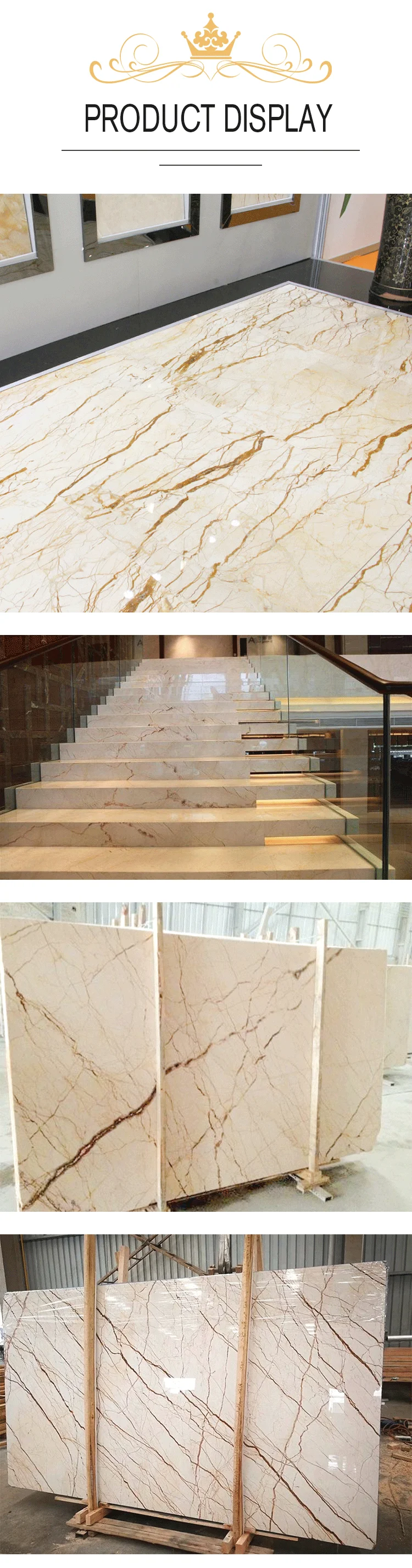 Turkish Sunny Beige Floor Marble Tile With 24x24inch,Italian Royal ...