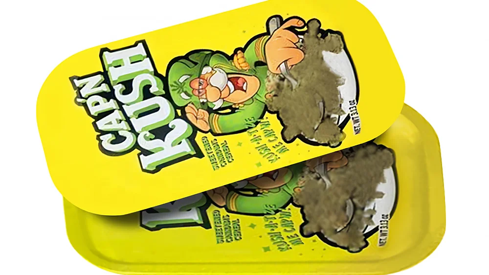 A 18*14cm Custom Logo Smoke Metal Herb Trays Plain Weed Cigarette Tray ...