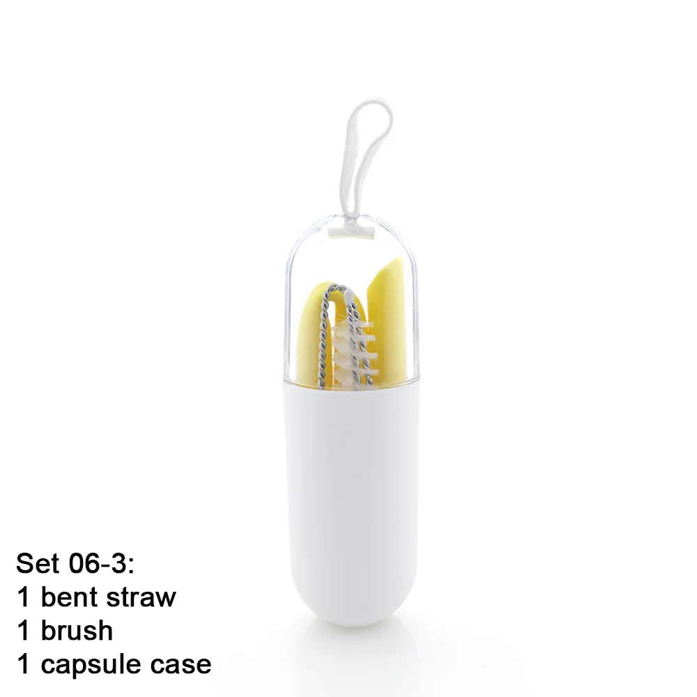 Eco Friendly Reusable Silicone Straight Drinking Straws With Cleaning