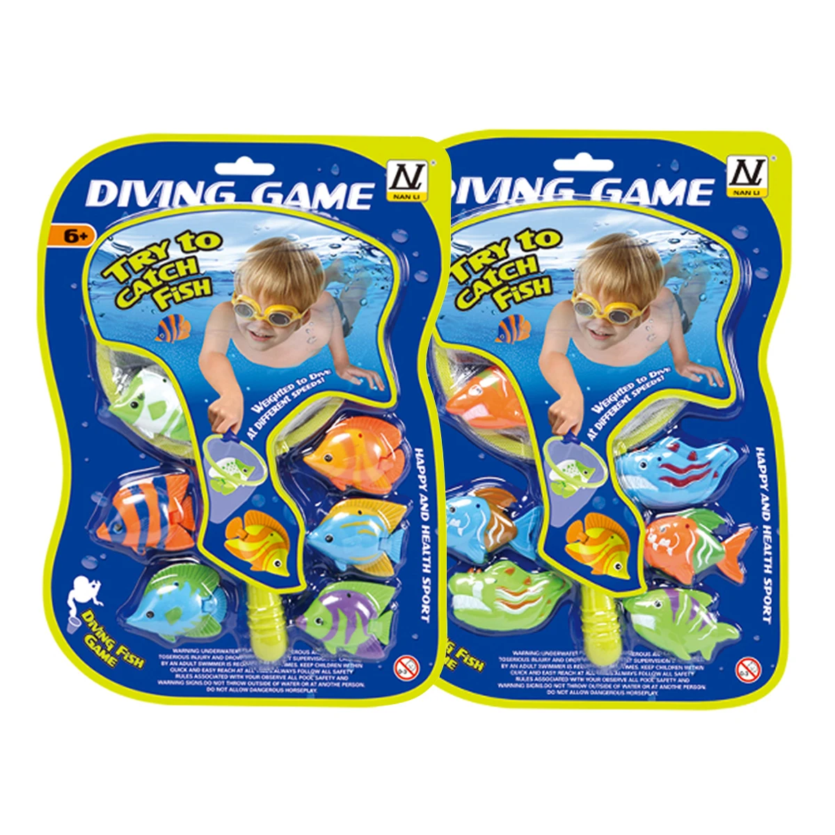 2020 New Toy Wholesale Dive Catch Fish Game With 7 Pcs In 1 Blister ...