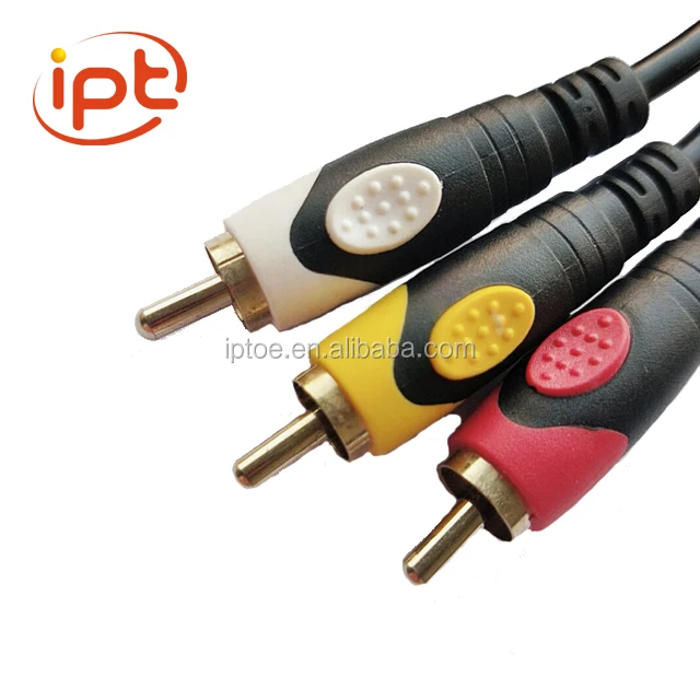Rca M-mx3 Audio Video Cable Gold Plated Connector - 3-rca Malt To Male ...