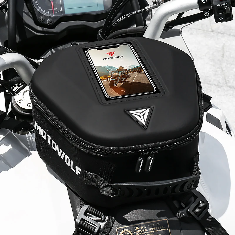 Motowolf Customer Oxford Reflective Waterproof Tank Bag Motorcycle Tail ...