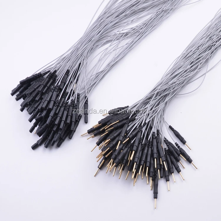 Emg Ecg Ekg Eeg Snap-on Socket Electrode Lead Cable - Buy Color Coded 4 ...