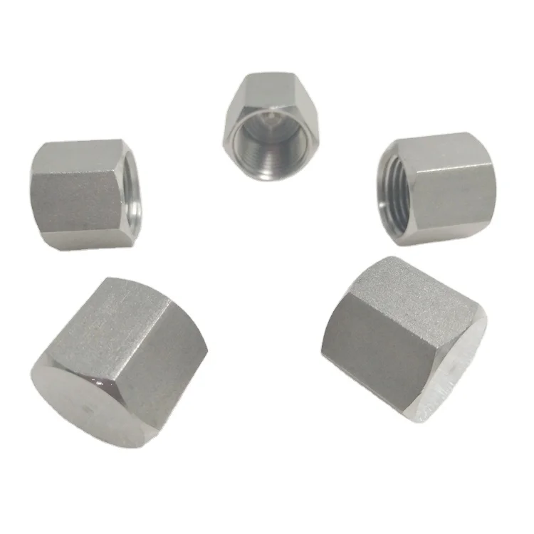 Stainless Steel Hex End Cap - 1/4" NPT Female Threaded