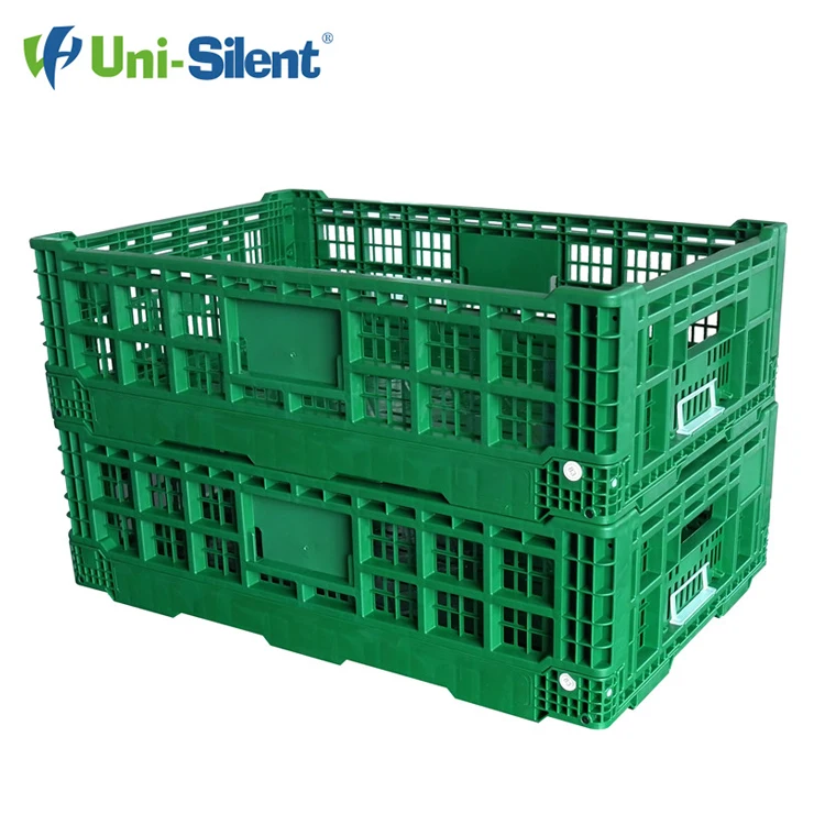 Uni-silent 56l Stackable Porous Plastic Basket Collapsible Storage Box ...