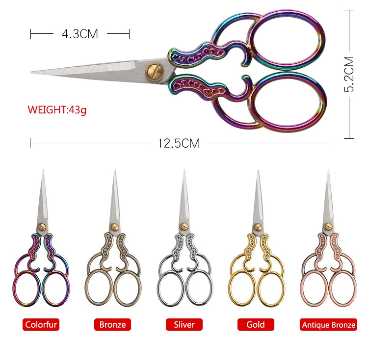Fancy Embroidery Scissors - Craft Vintage Antique Scissors