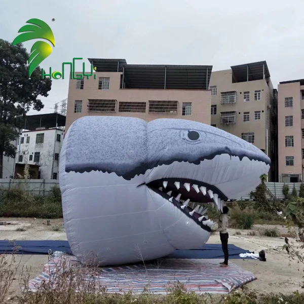 Outdoor Decoration Inflatable Shark Model,Giant Inflatable Shark Head ...