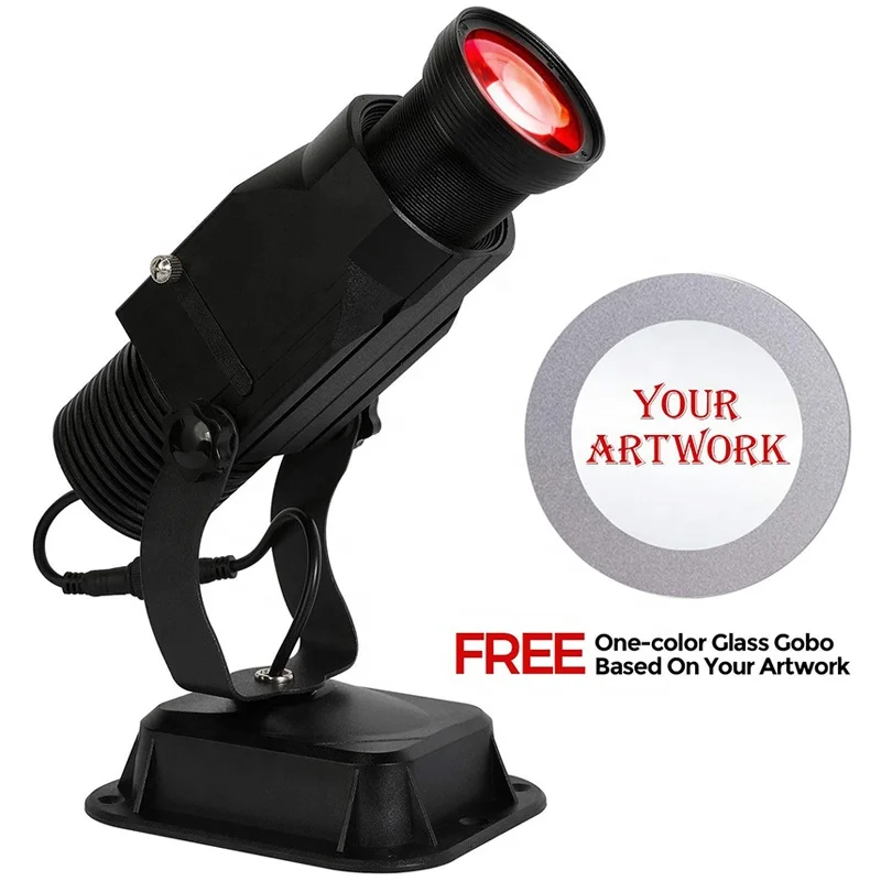 15W LED Logo Gobo Projector with Manual Zoom Custom Glass Gobo to ...