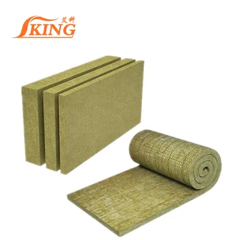 80kg/m3 Rock Wool Fireproof Insulation Mineral Fiber Rockwool Board ...