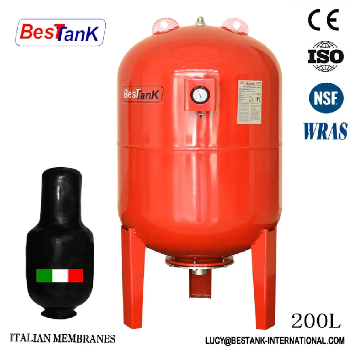 200L Pressurized Water Tank - Durable & Efficient Solution