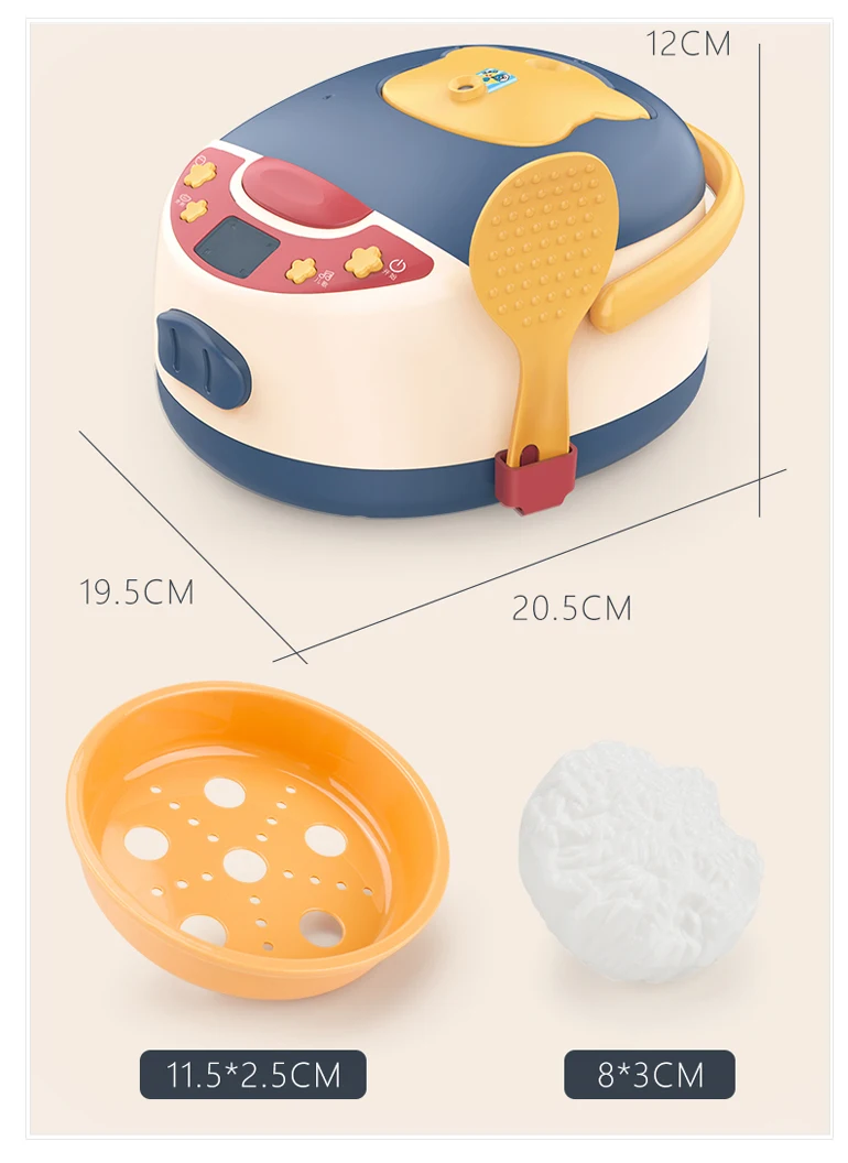 Children Play Kitchen Kit Electric Rice Cooker Toy With Steam - Buy ...