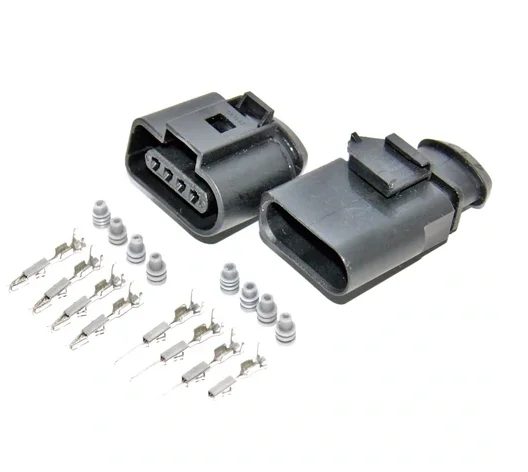 Conector de arnés macho y hembra con Sensor de presión de 4 pines para Volkswagen Audi 1J0973704 ...
