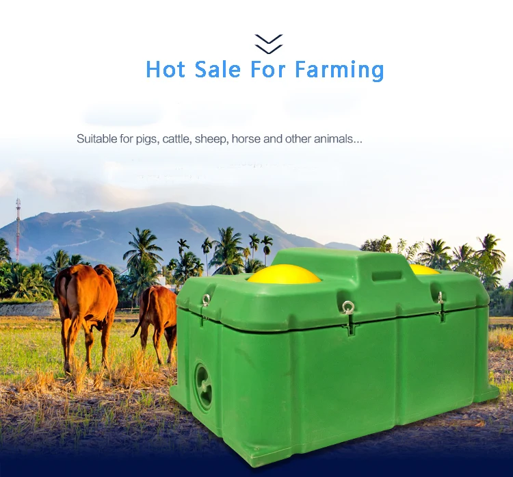 Cow Farm Equipment Automatic Heated Waterer Drinker Plastic Square ...
