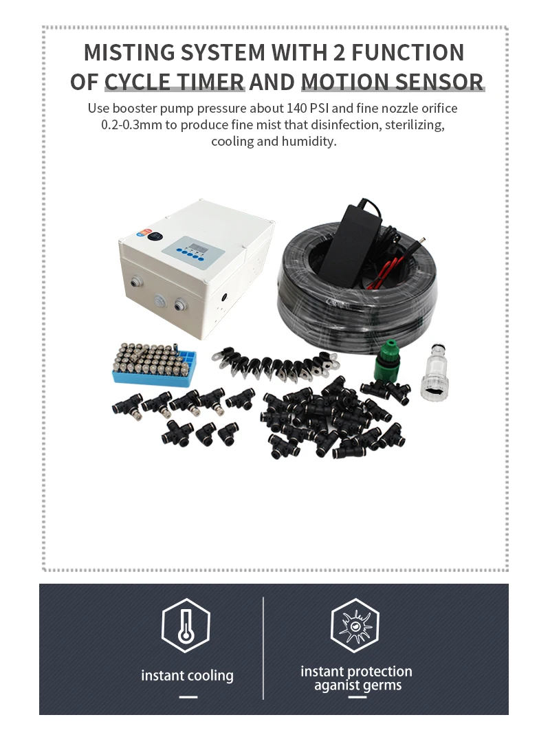 Mist Maker Cooling System - Efficient Garden Disinfection
