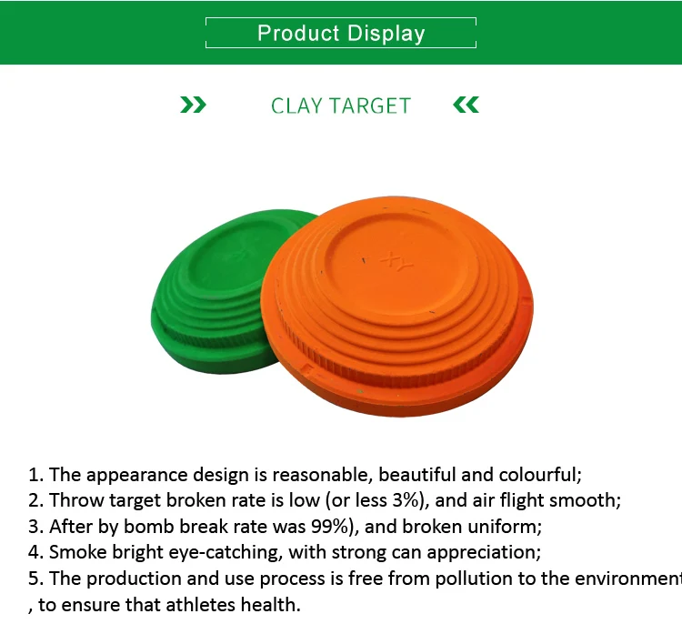 Environment Friendly Biodegradable Clay Shooting Targets Pigeons Clay ...