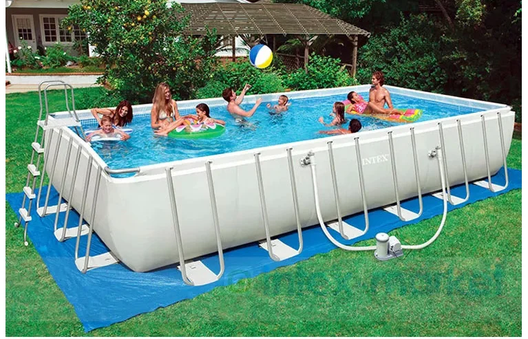 Inflatable Rectangular Ultra Frame Swimming Pool With Filter - Buy ...