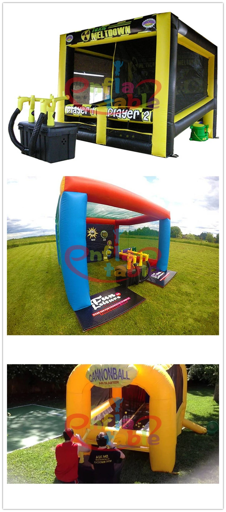 Commercial Inflatable Cannonball Air Blaster - Fun Sport Game
