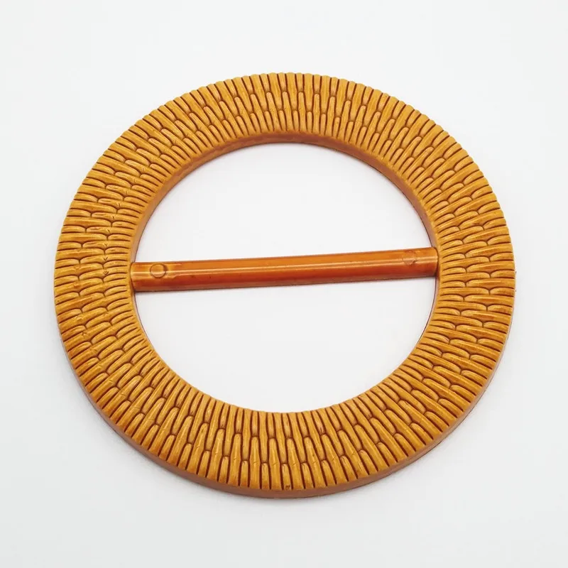 50mm Imitation Rattan Plaited Plastic Buckle - Women's Dress Decorate ...