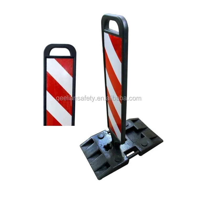 Heavy-Duty Reflective Chevron Sign Panel with Base Lane Delineator ...
