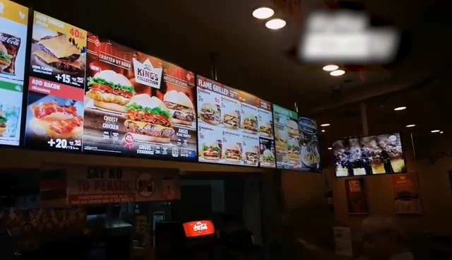 4k Lcd Tft Screen Digital Menu Board Restaurant Kfc Digital Menu - Buy ...