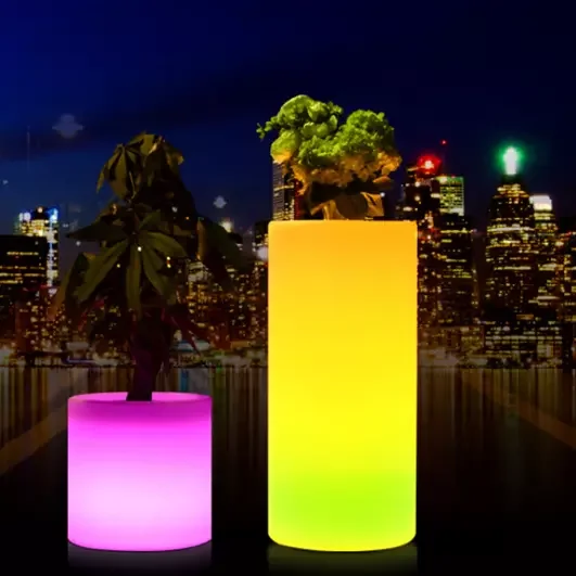 Illuminate Your Garden with LED Flower Pots - 1000 Hours Lifespan