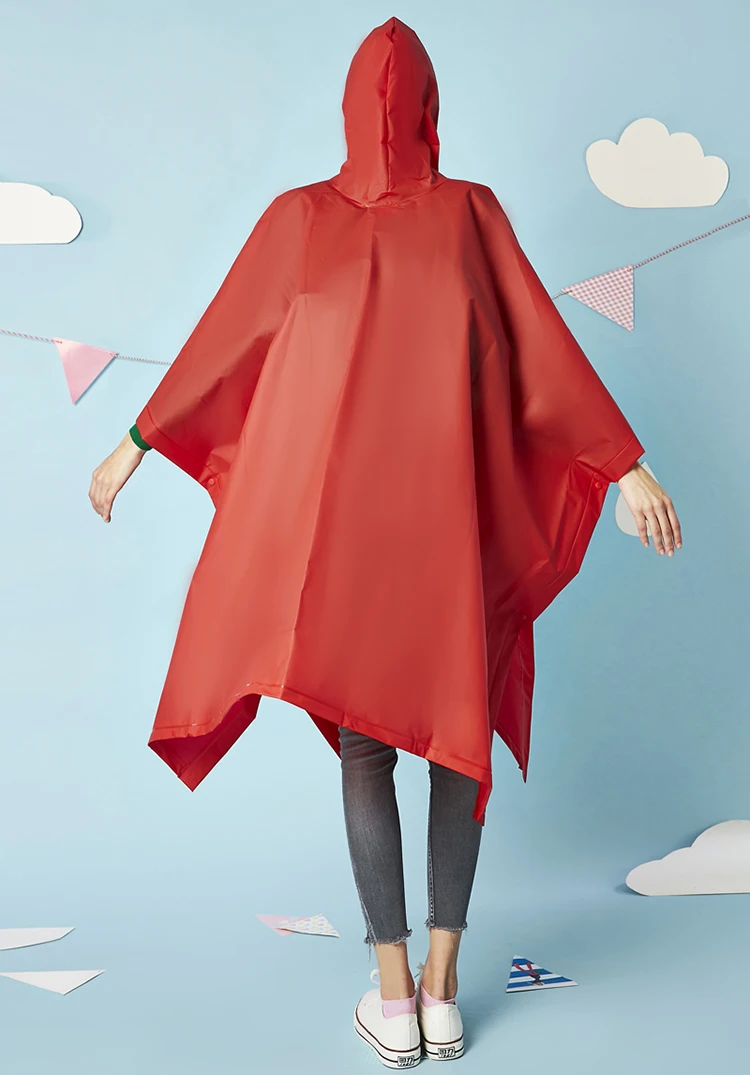 Custom Logo Adult Square Raincoat - 100% Waterproof