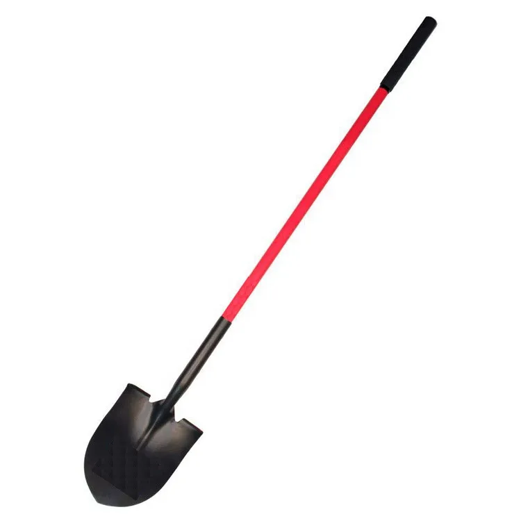 Farming Garden Carbon Steel Round Spade with Wood Handle