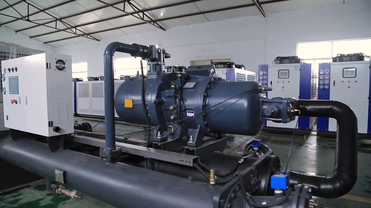 Twin Screw Compressor Water Cooled Glycol Chiller - Buy Twin Compressor ...