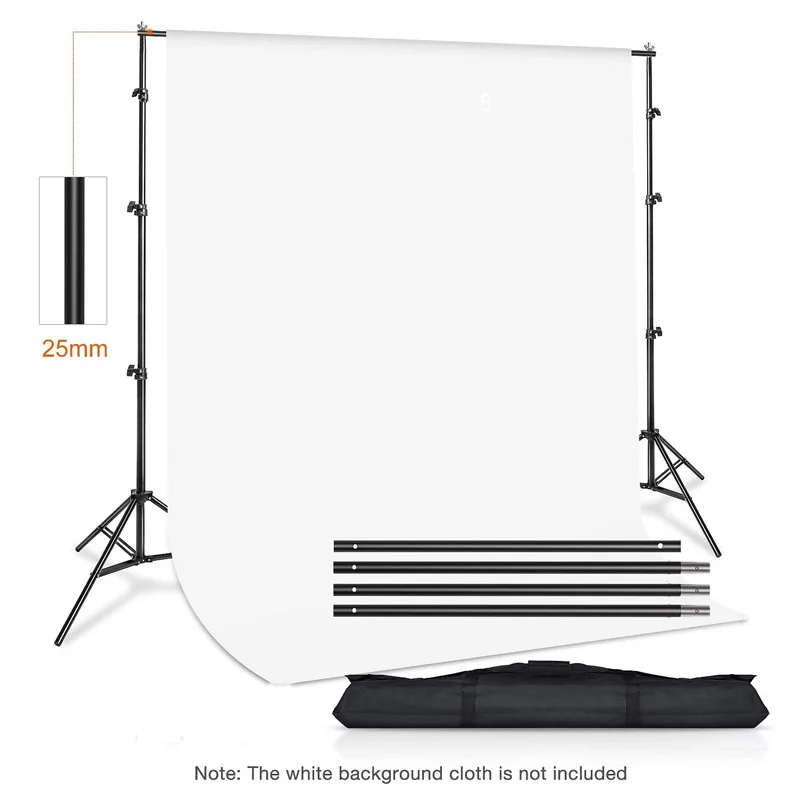 3x2.4m Photography Background Backdrop Light Stand Aluminum Support ...