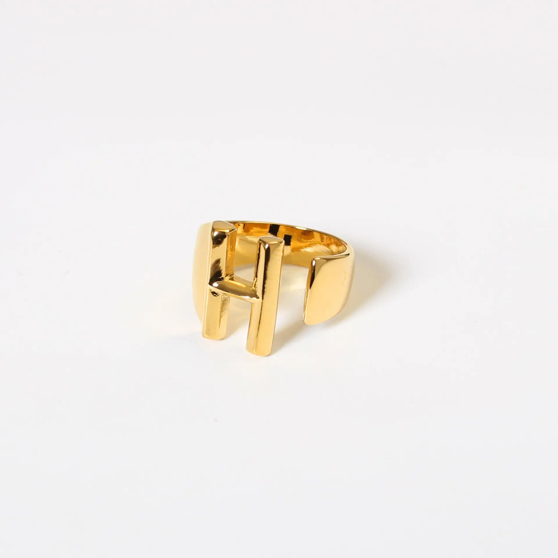 Fashion Gold Plated Adjustable Alphabet Letter Rings For Women - Buy ...