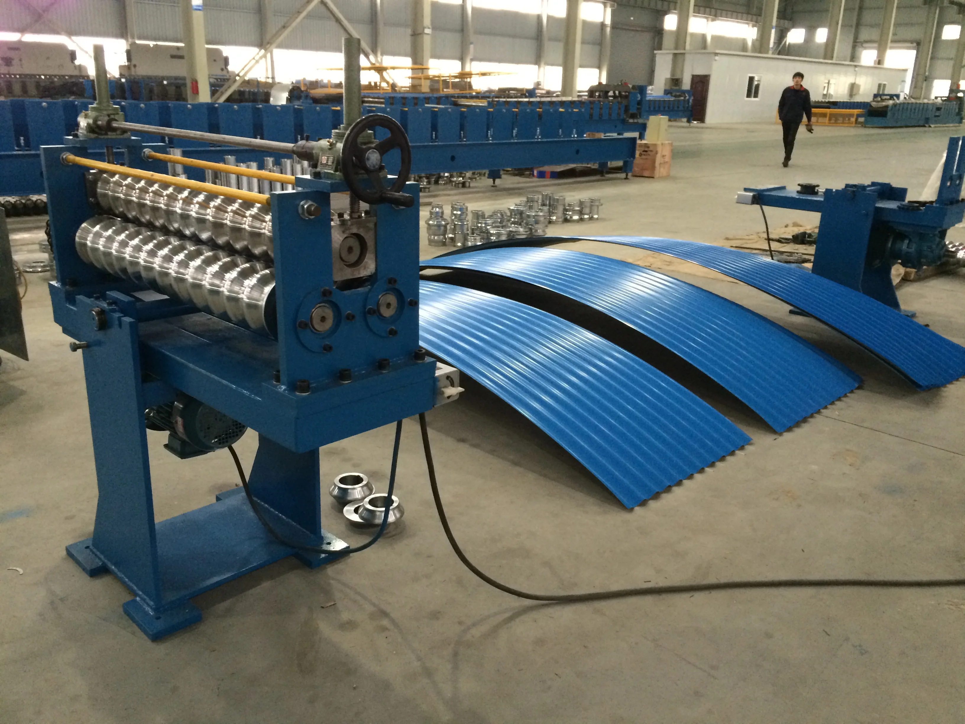 Price Metal Corrugated Steel Roof Press& Curving Machine / Crimping ...