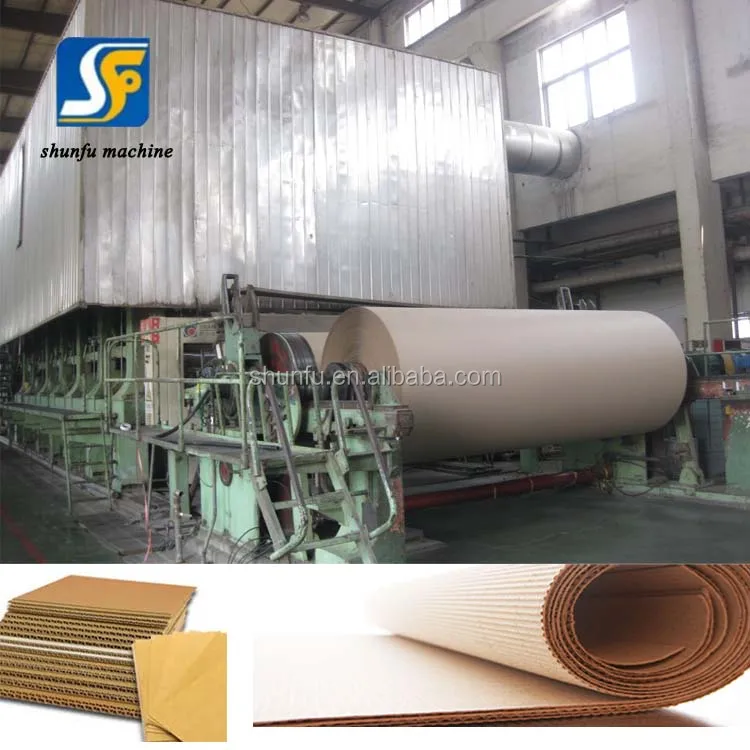 Full Automatic Duplex Board Fluting Kraft Corrugated Paper Making ...